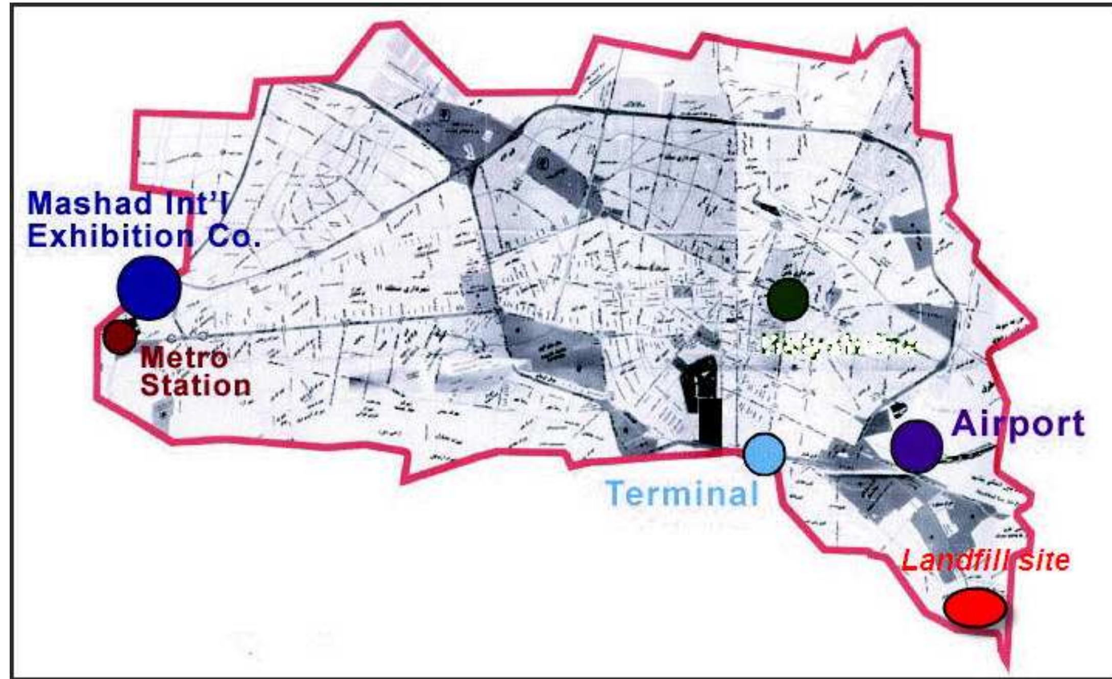 The resulted map for site selection with wlc method.