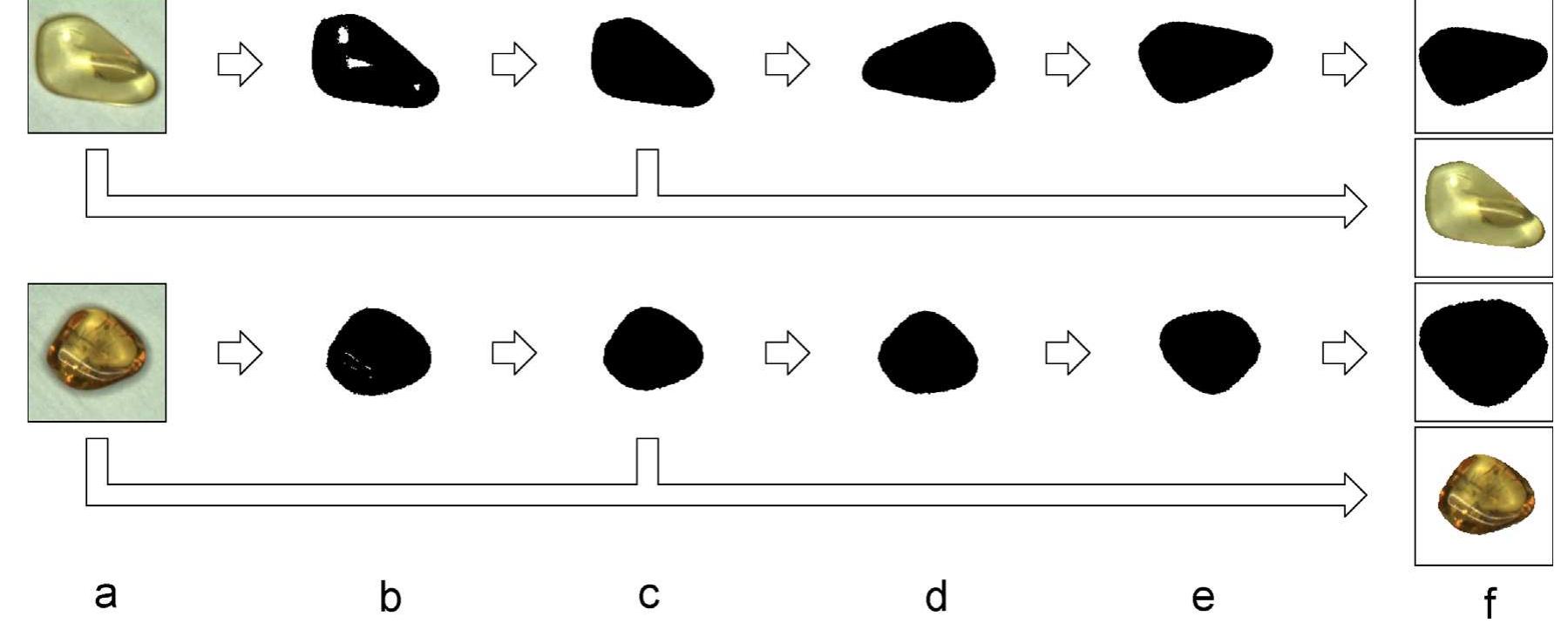 Two examples of image preprocessing: (a) camera view; (b)