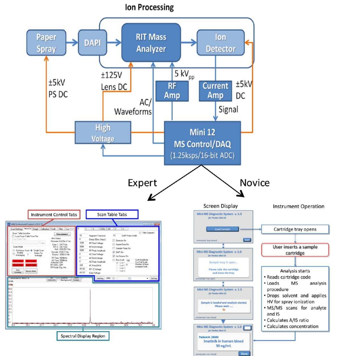 Schematic showing the electronic system (power distribution