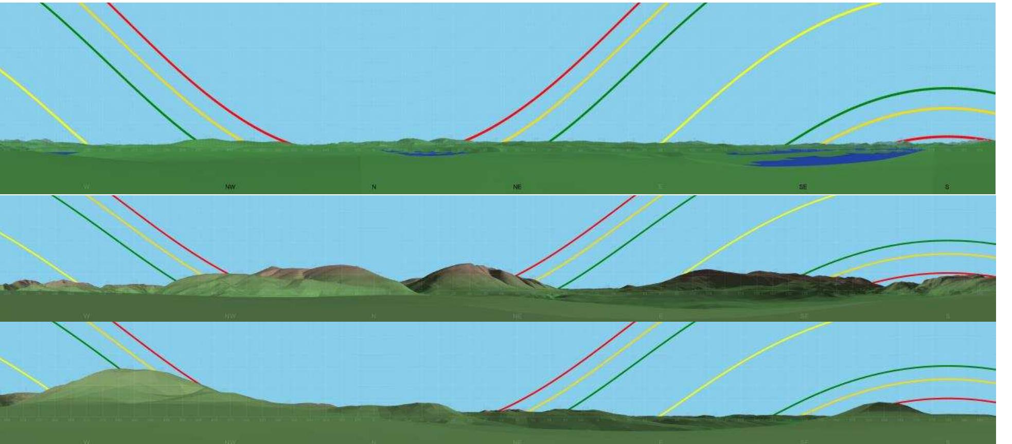 3d landscapes of late neolithic stone circle, classic sites.