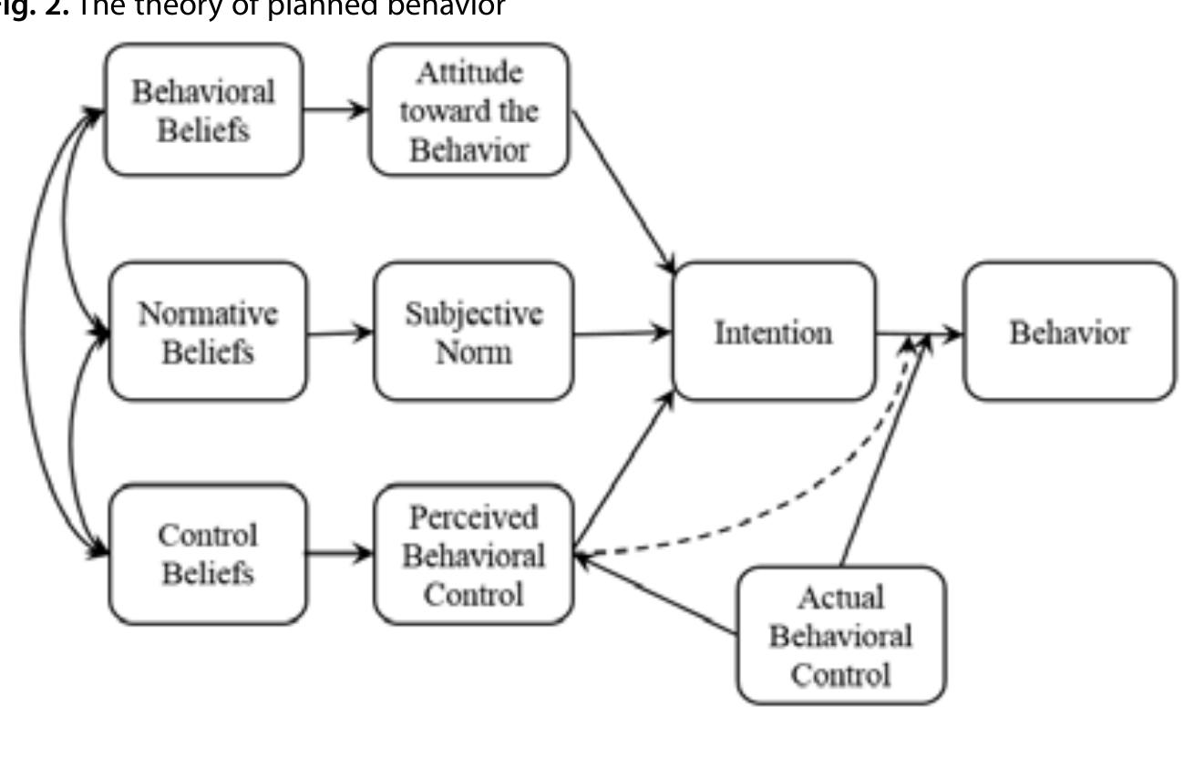 Not shown in the diagram are feedback loops from behavior to