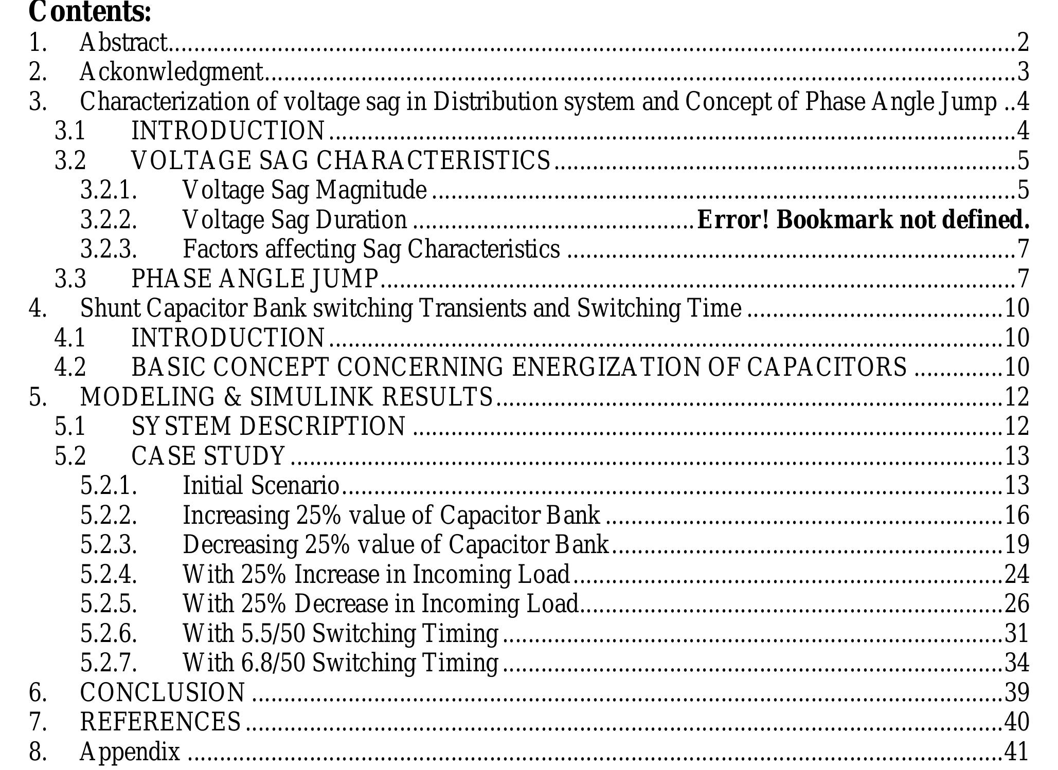 Figure 1 - Characteristic Analysis & Phase Angle Jump