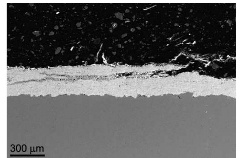 Sem micrograph of wc-17co coating cross-section after the