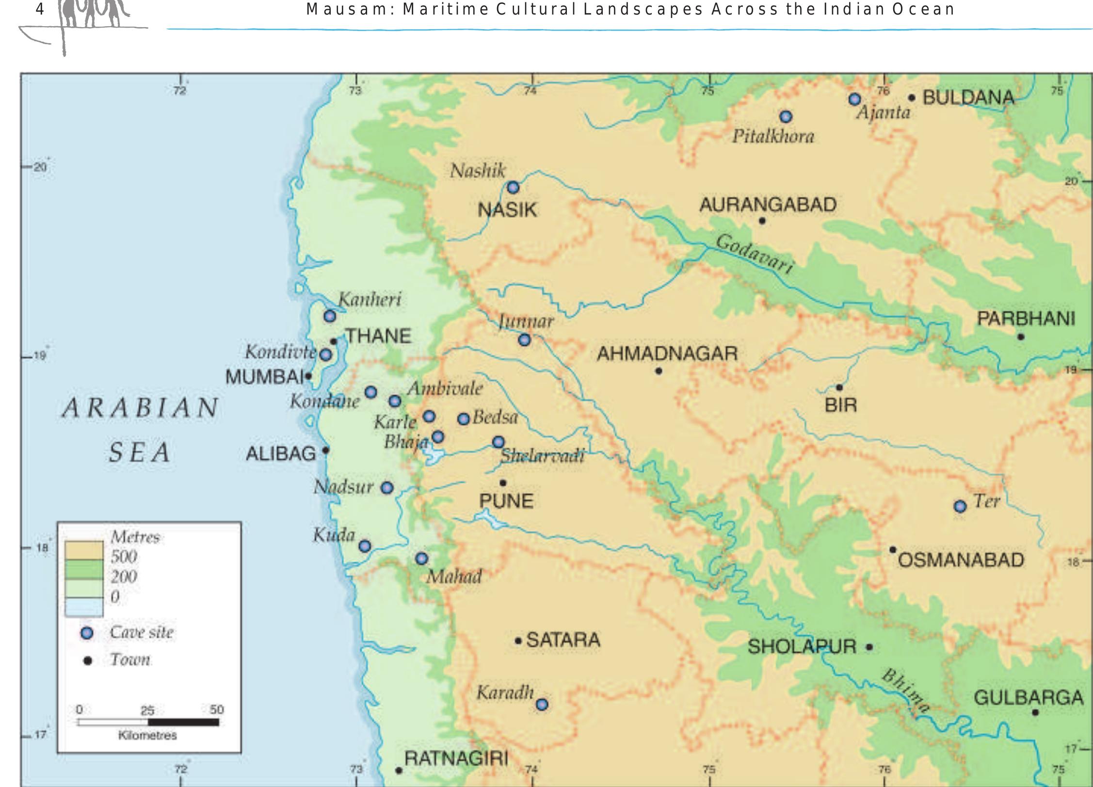 1. map of the western deccan showing locations of early