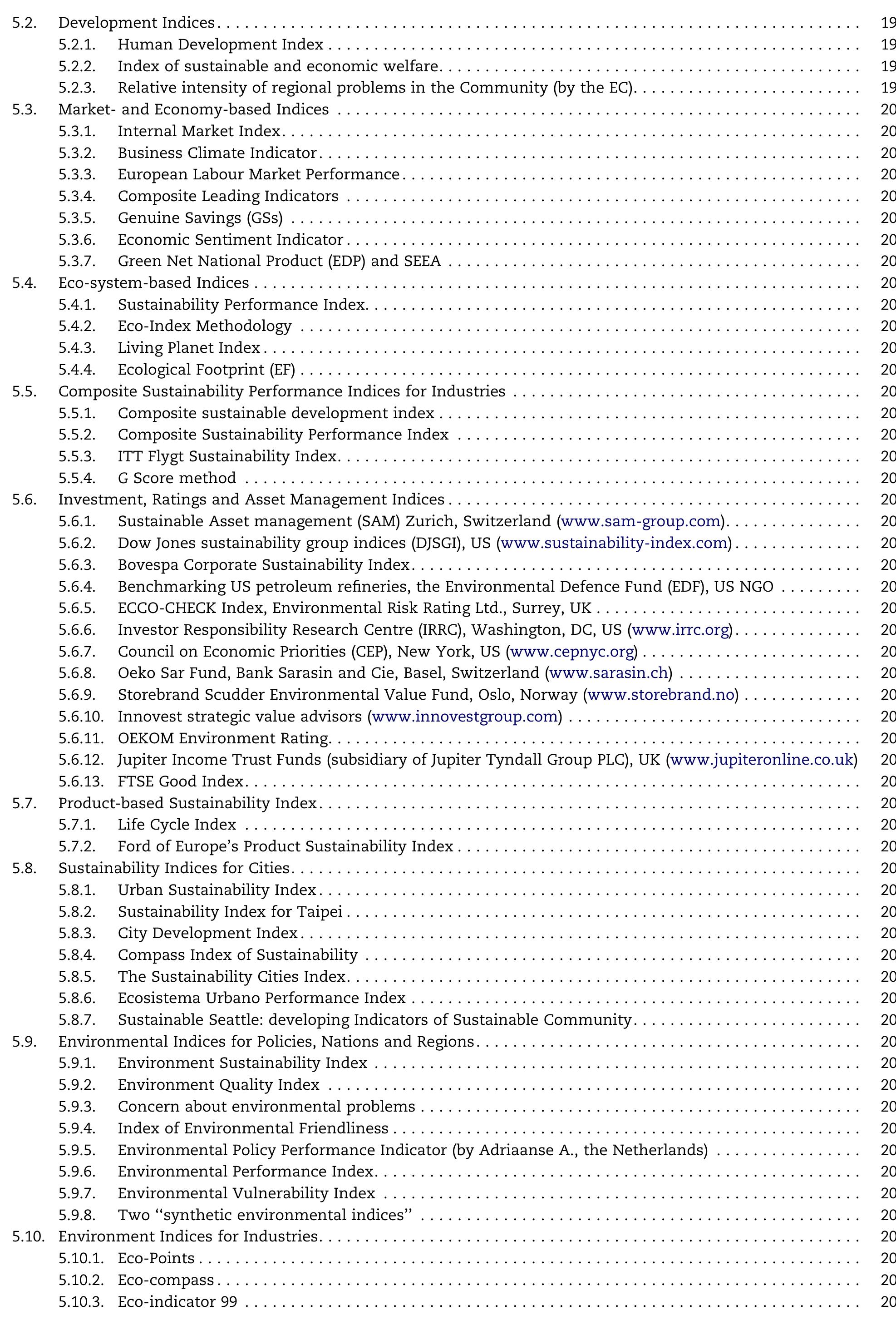Table 2 - An Overview of Sustainability Assessment