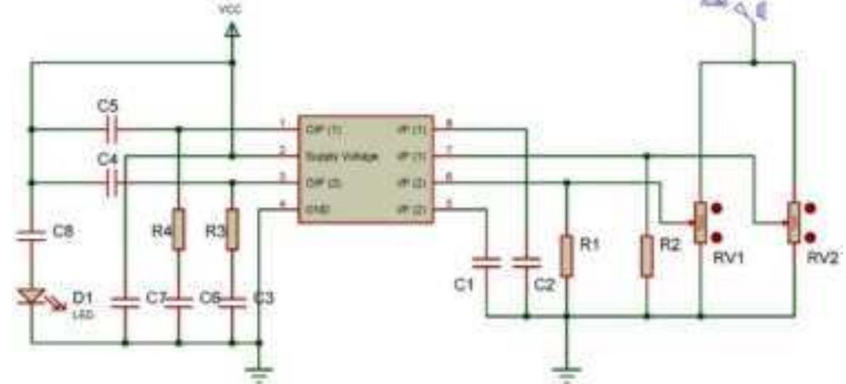 Schematic diagram of olc stereo audio transmitter. ss ss eee