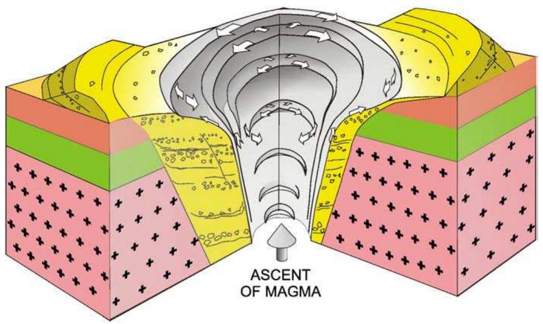 Schematic block diagram depicting the interpreted flow