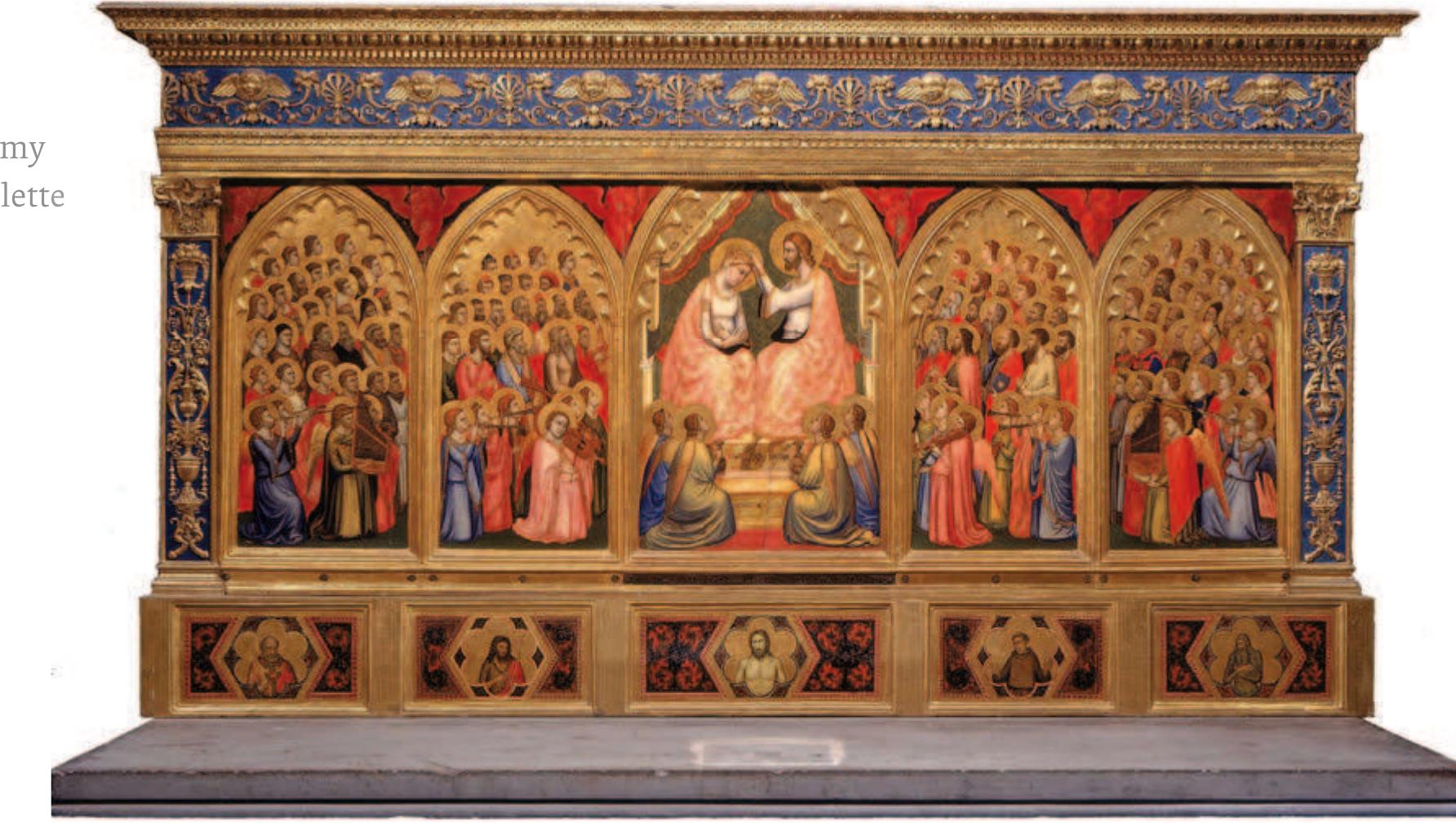 Giotto, coronation of the virgin (baroncelli altarpiece).