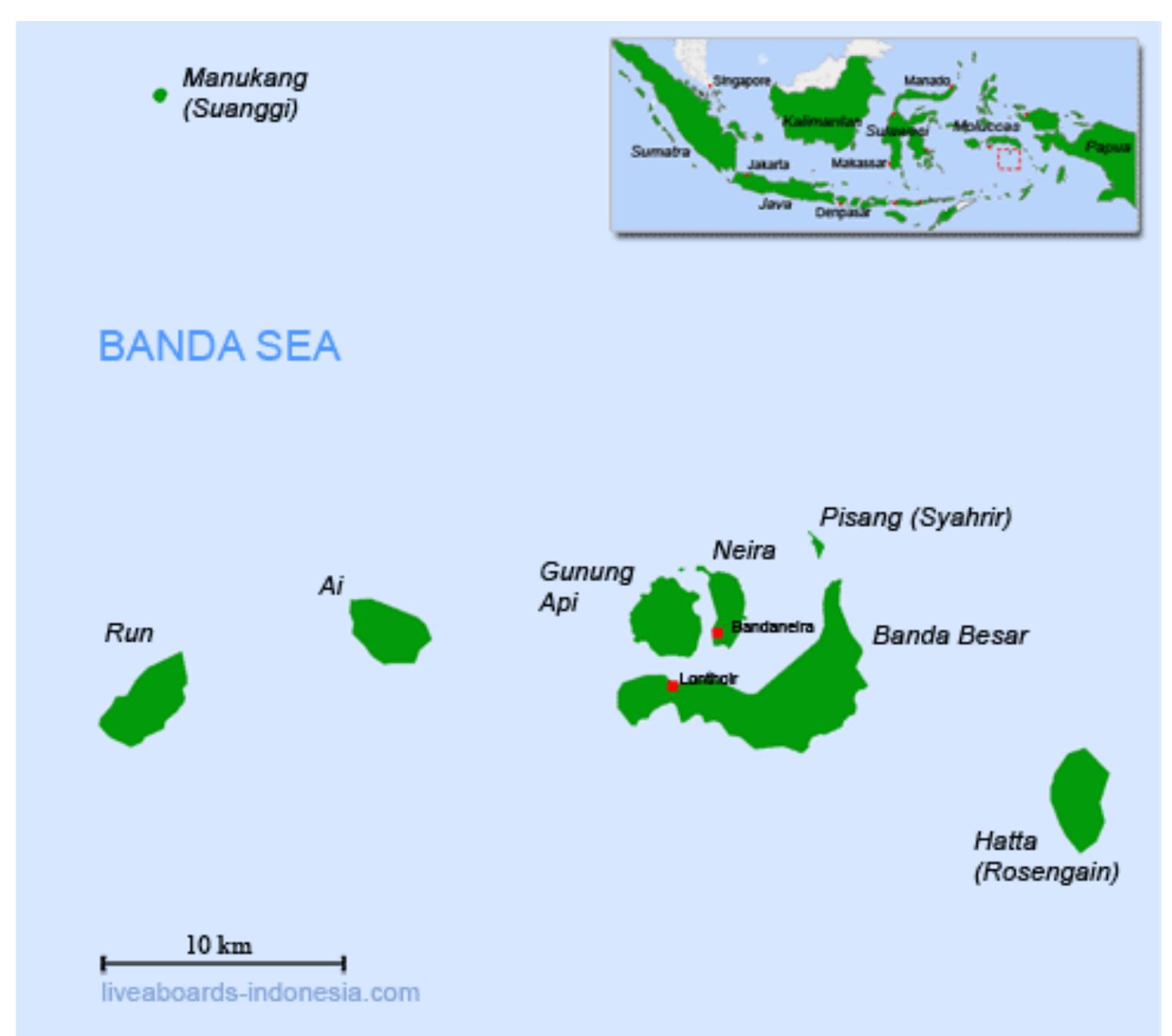2: map of the banda islands, maluku province, indonesia