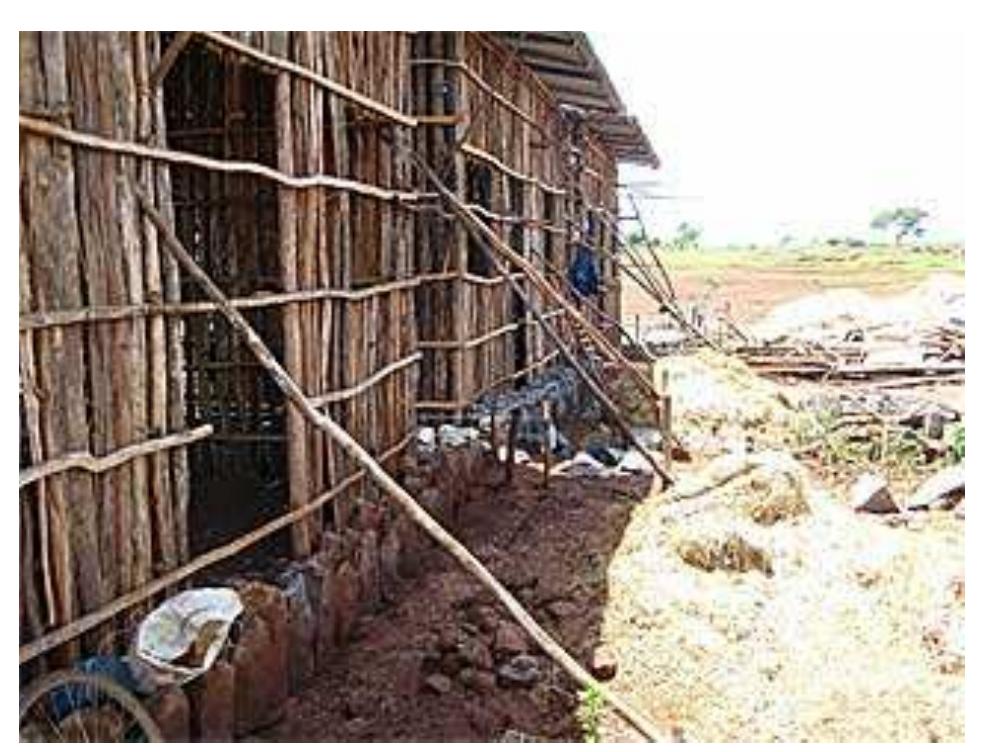 Traditional ‘chika’ house built by hfhe in ethiopia (source: