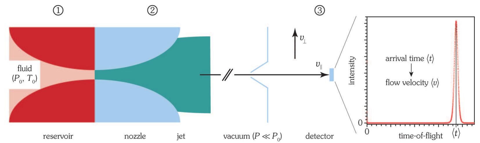 Schematic representation of a macroscopic, thermodynamic