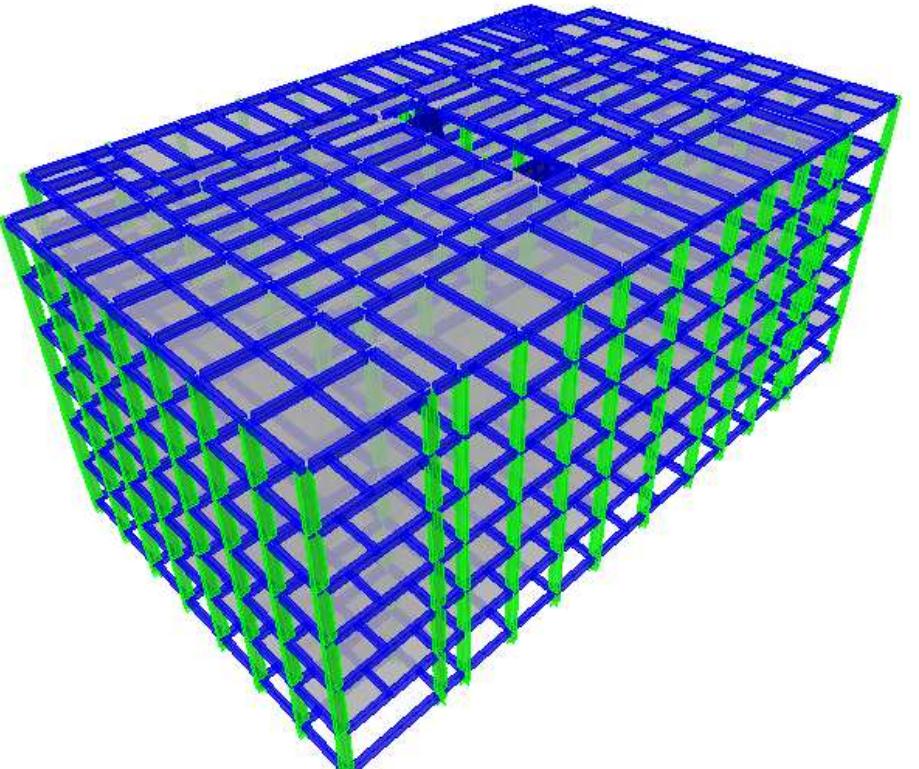 The model is analysed using the etabs 9.7.4. brick wall load
