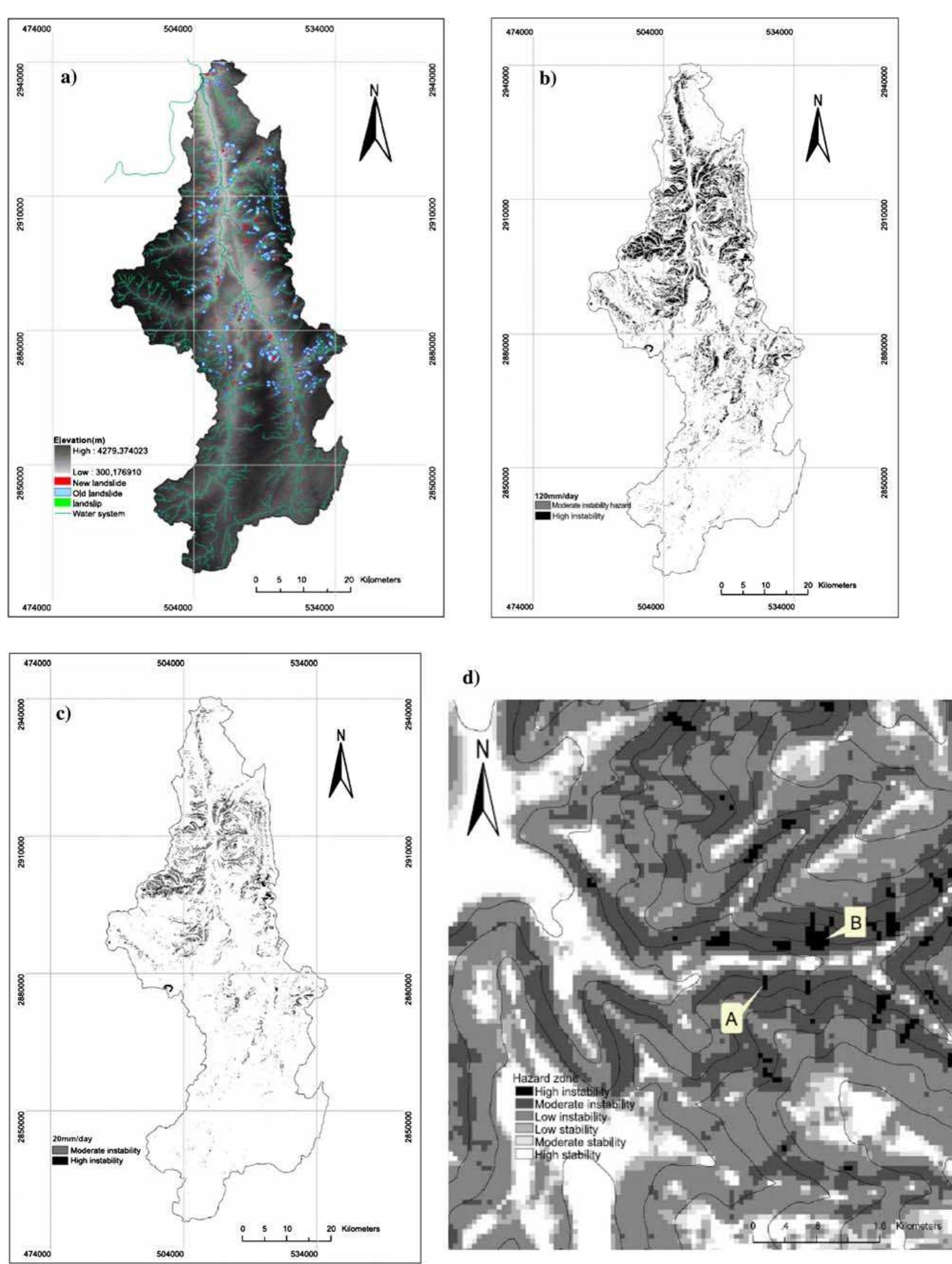 Figure 10 - Engineering geology maps: landslides and