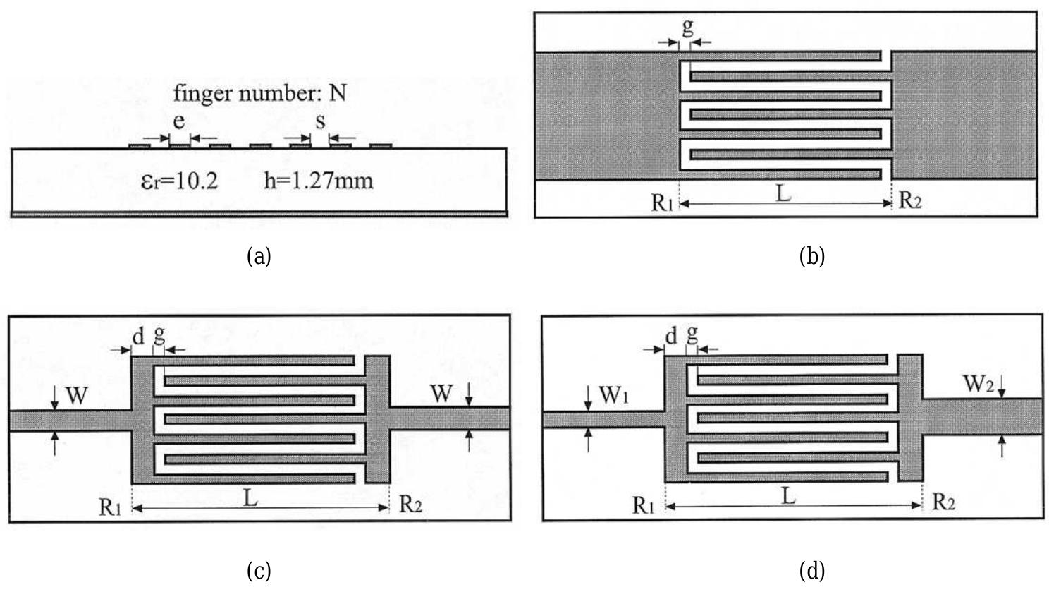 Cross-sectional view and physical layout description of