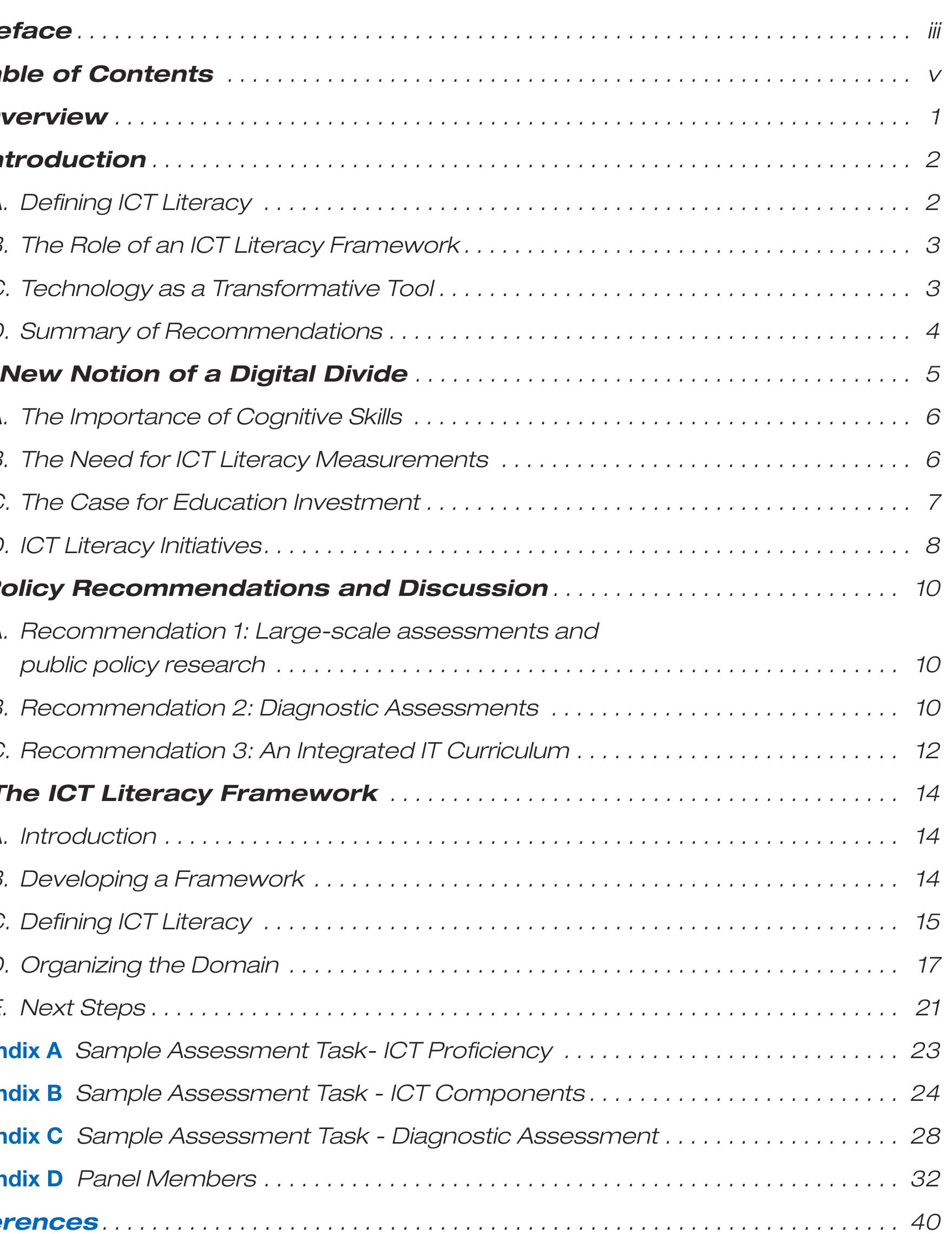 Table 1 - Digital Transformation A Framework for ICT
