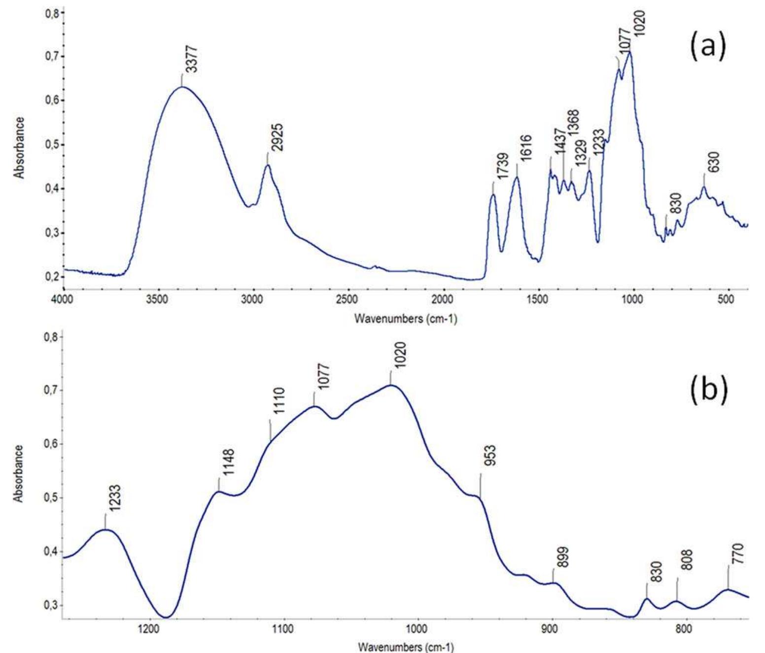 1 figure 2. ftir spectra of raw tragacanth (tg), (a) region