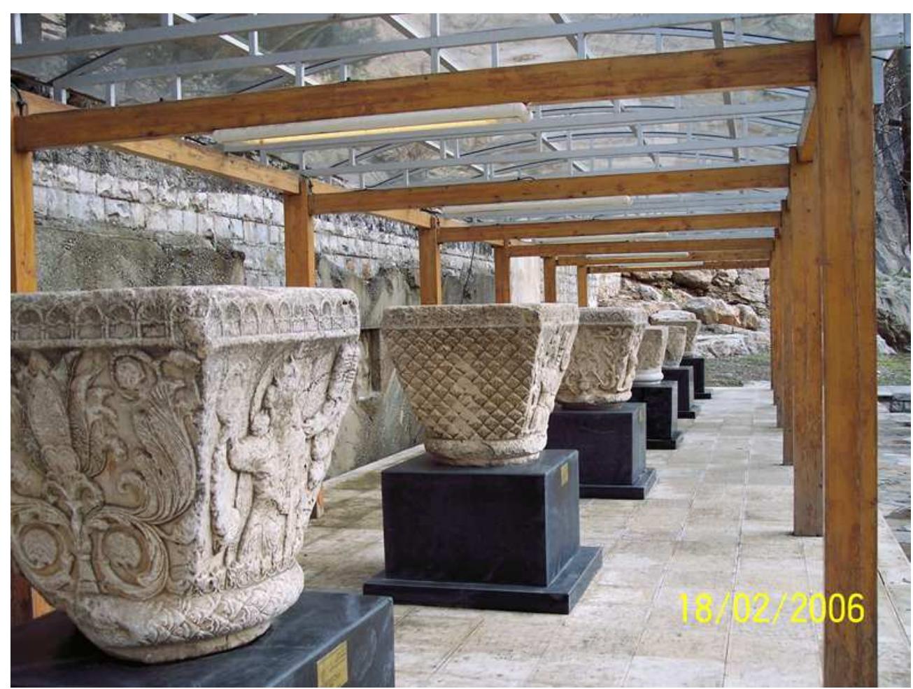 The figural capitals in the park at taq-i bustan (photo: m.
