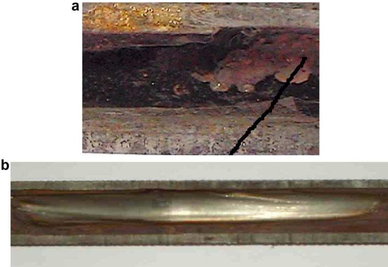 The actual erosion-corrosion failure position of the reac