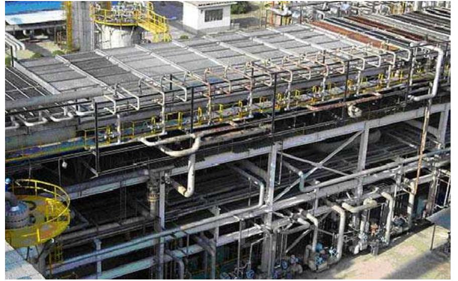 The photo of practical structure of reac. from the past