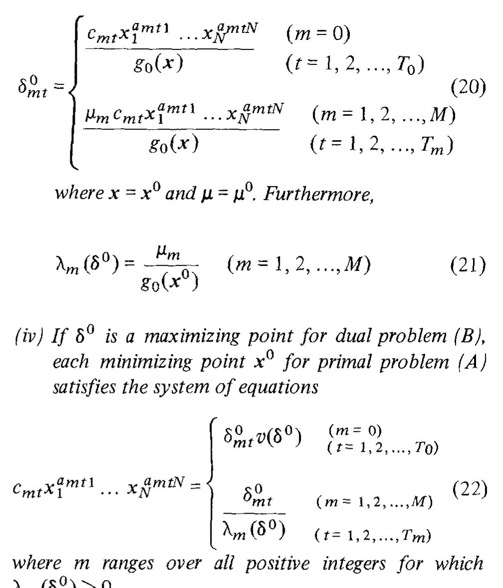 Using relation (20) we can compute a maximizing vector 5°