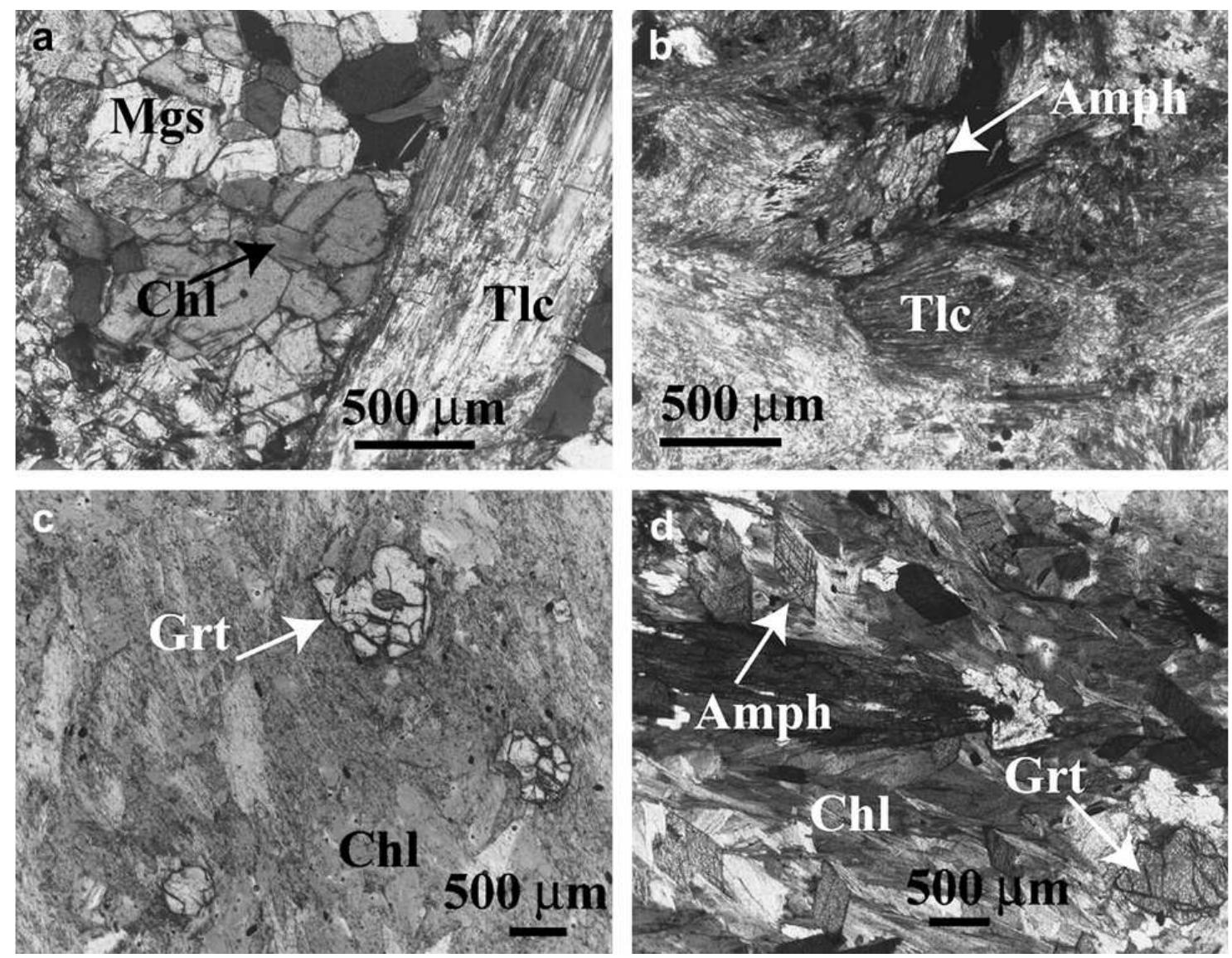 Representative thin section petrography and texture of some