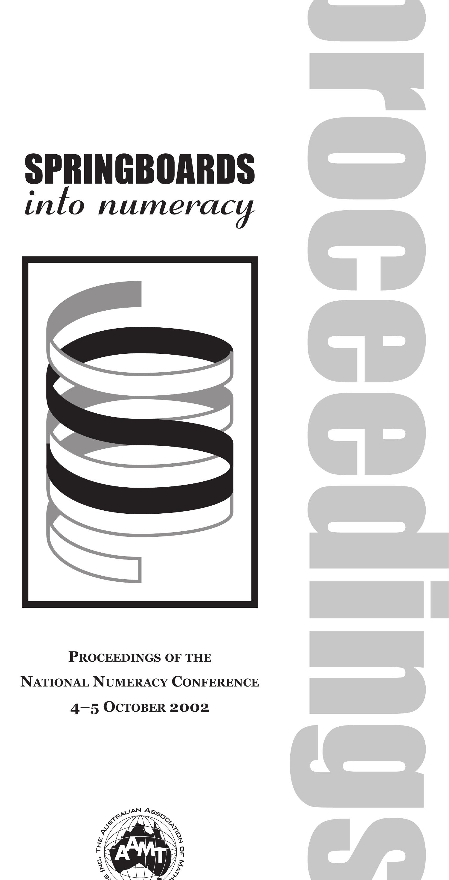 Figure 1 - Numeracy across the curriculum