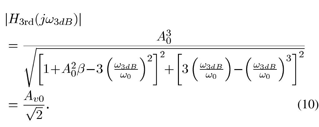 The normalized —3-db bandwidth and the low-frequency gain