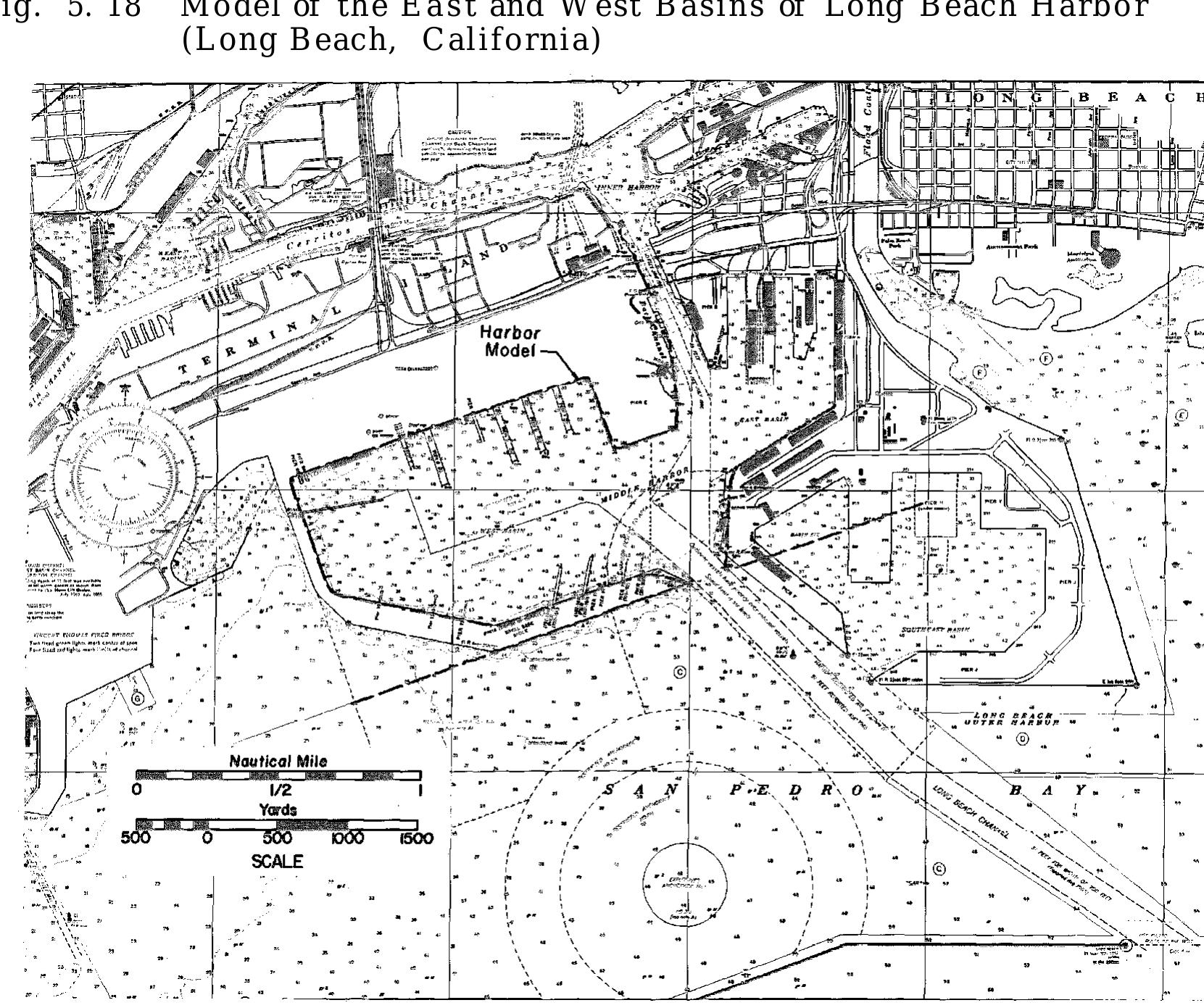 19 map showing the position of the east and west basins of