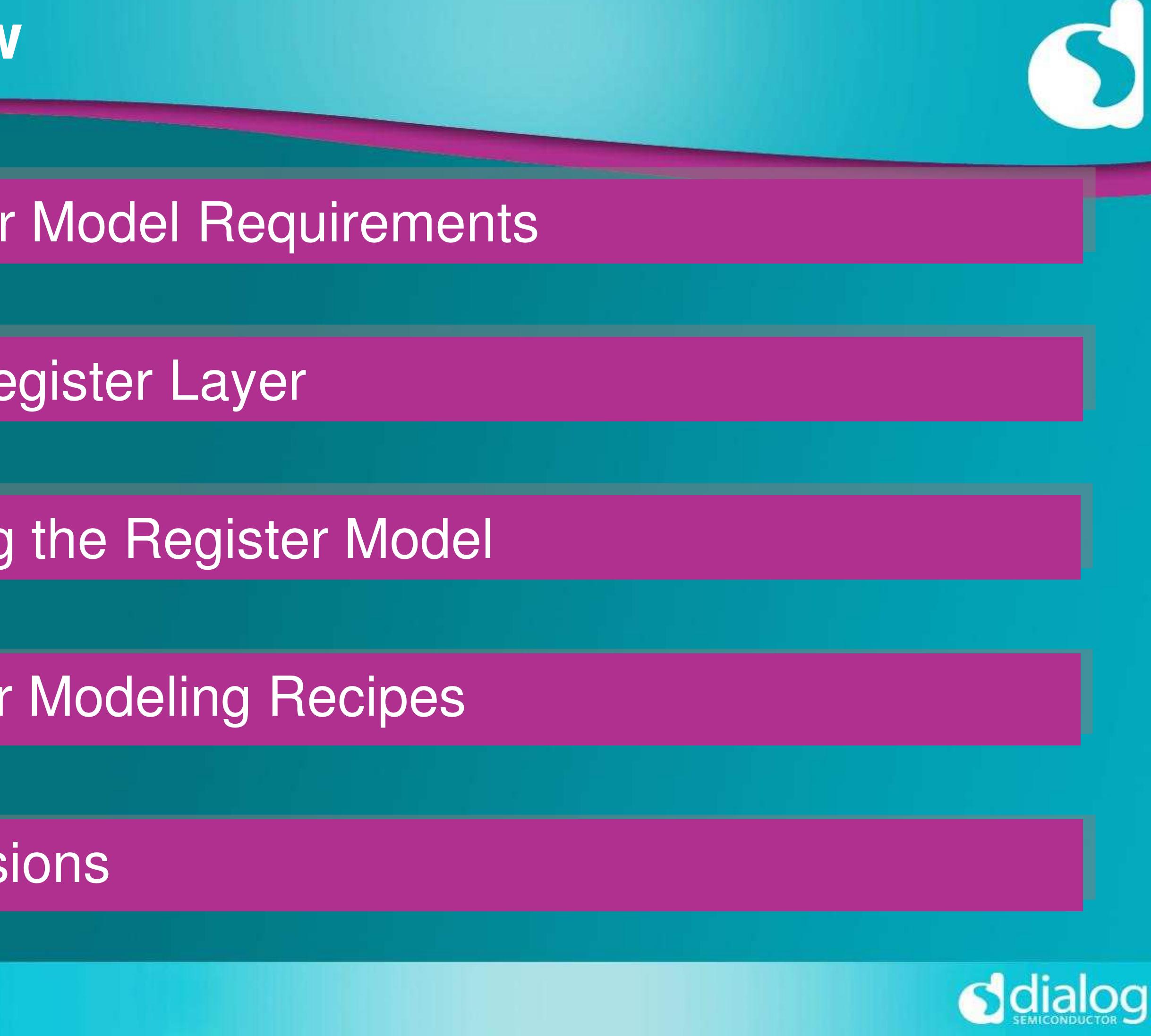Figure 1 - The UVM Register Layer Introduction, Experiences