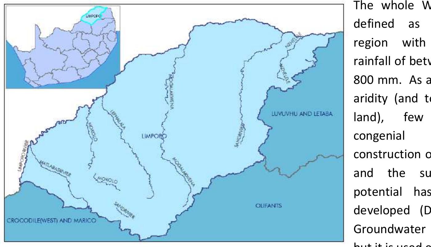Map of limpopo wma without croc and marico and so is