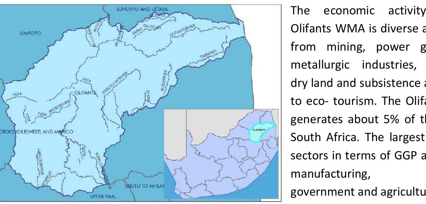 Map of olifants wma, now combined with luvuvhu and letaba