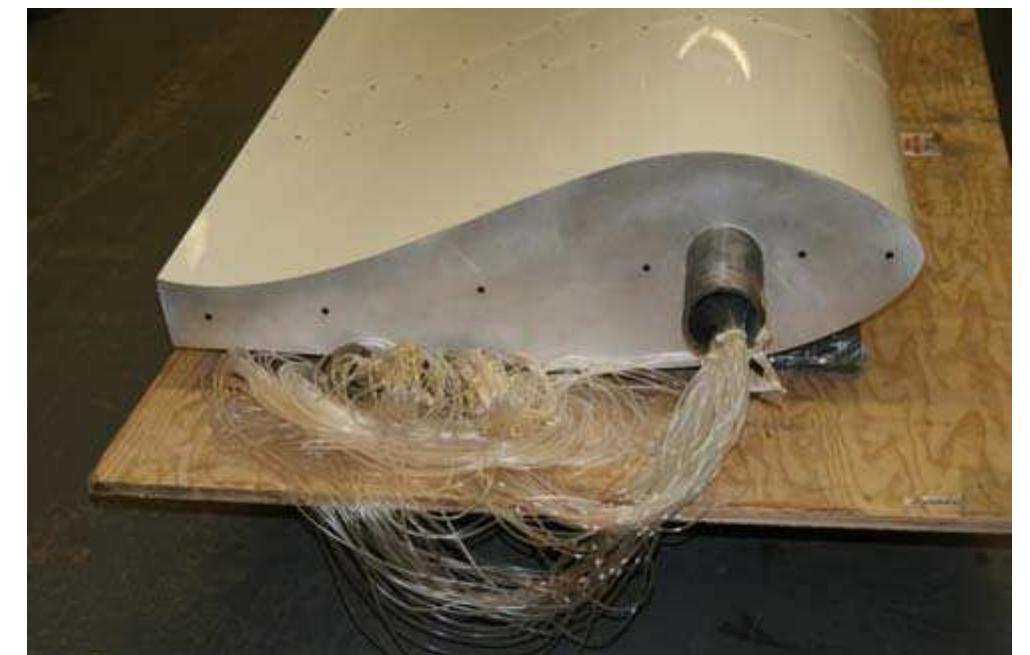 Flatback wind tunnel model. the two airfoil models used in