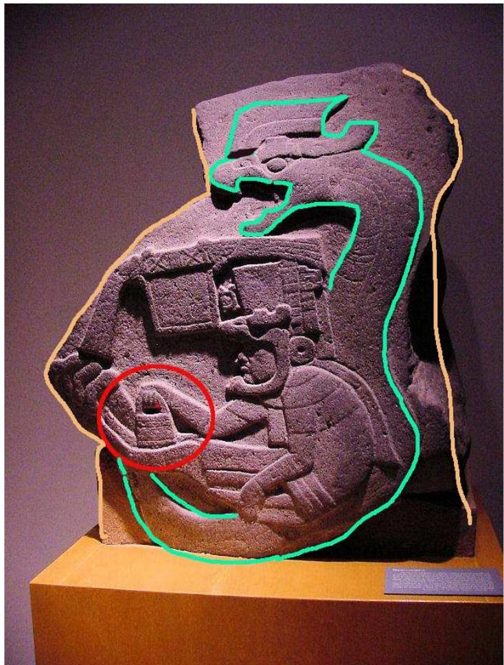 In illustration 2 we see an olmec composition where a figure