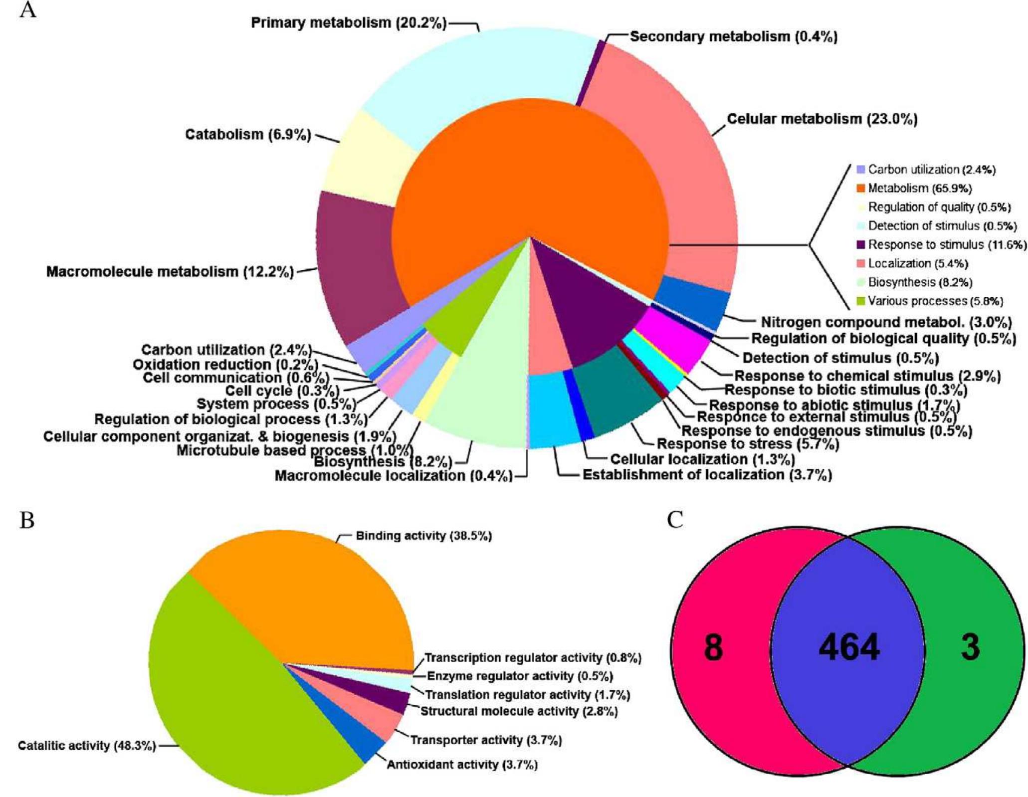 statistics on functional classification of the peach bud