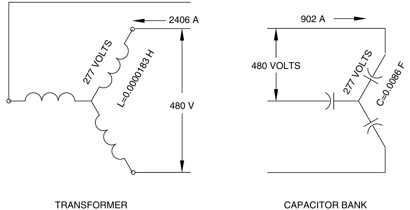 18 transformer and capacitor bank configuration.