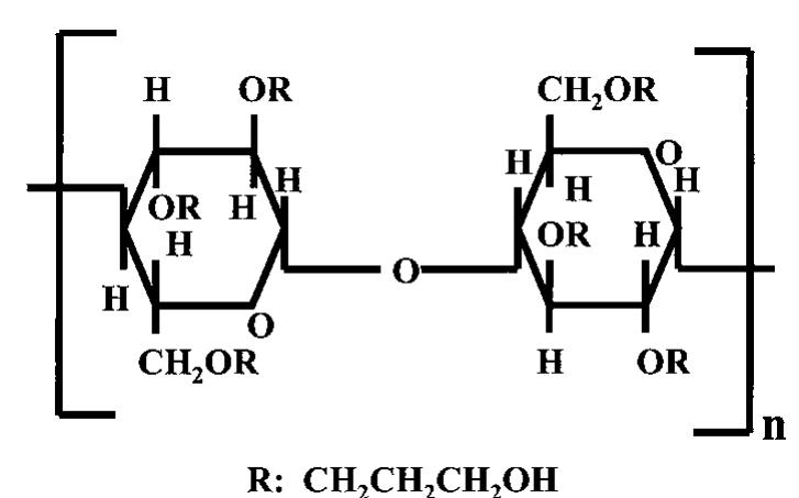 Chemical structure of hydroxypropy! cellulose (hpc), a