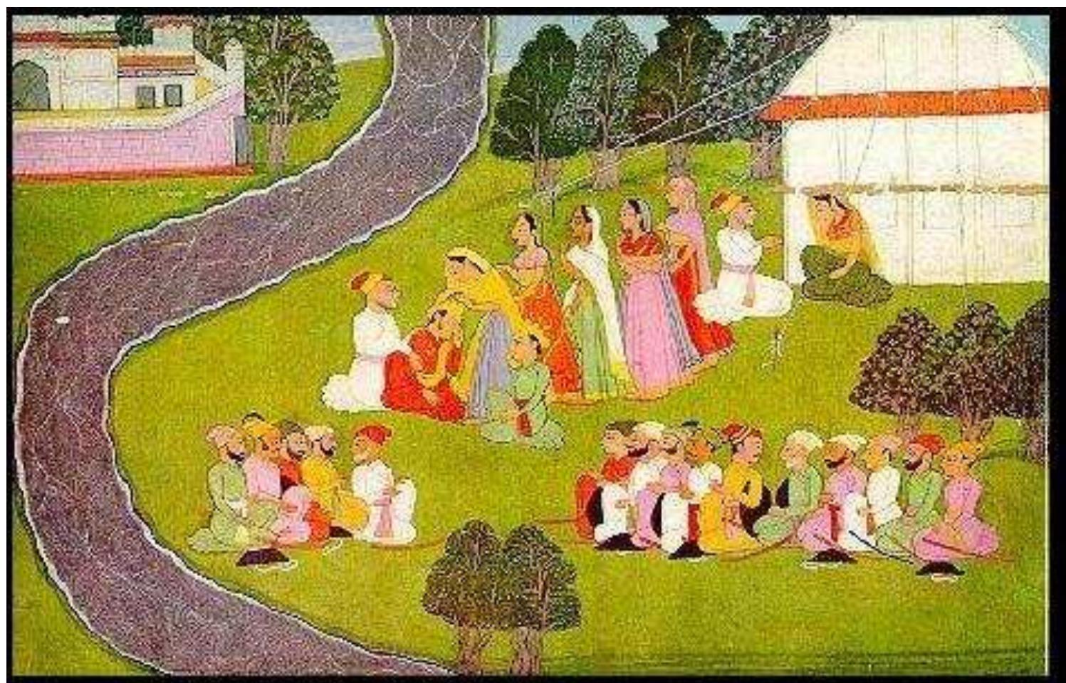 Pahari school, chamba kalam, kangra idiom circa a.d.
