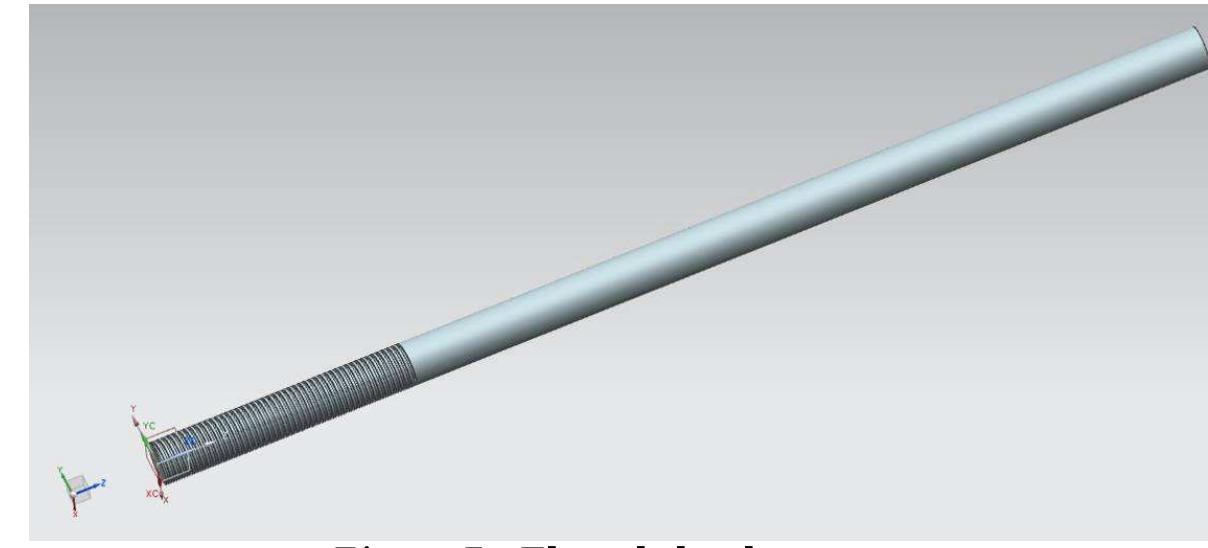 Figure 5 - " Tie Rod Analysis Using FEA And Use Of Buttress