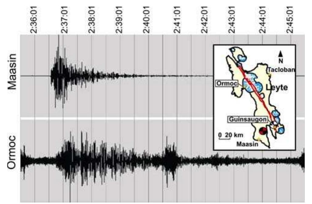 The seismic signatures of the 10:36 a.m. earthquake at omoc