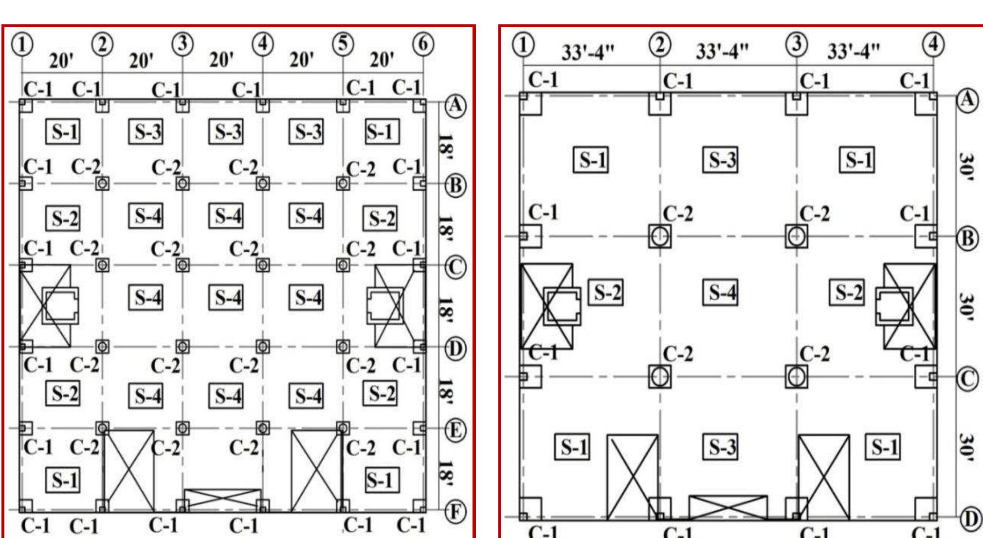 List of figures fig-1: ground floor column layout of model-a