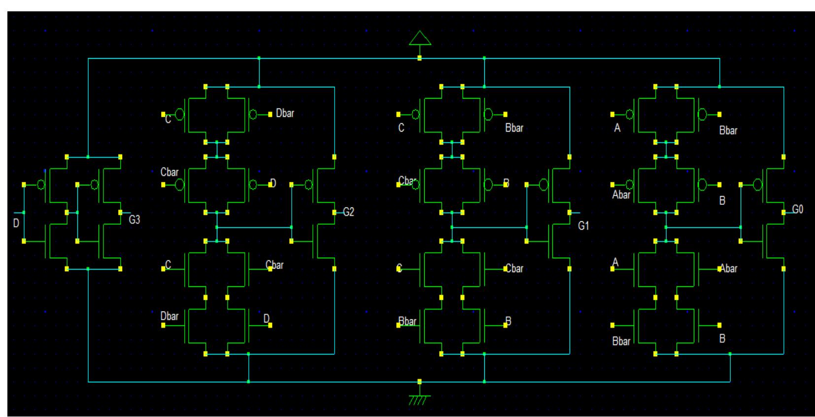 Cmos binary to gray code converter design and implementation