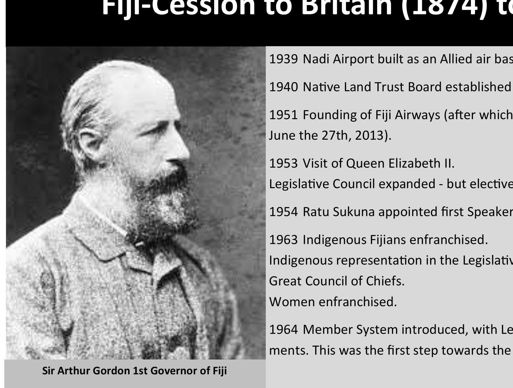 (PDF) A short history of Colonial and Post-colonial Fiji With focus on