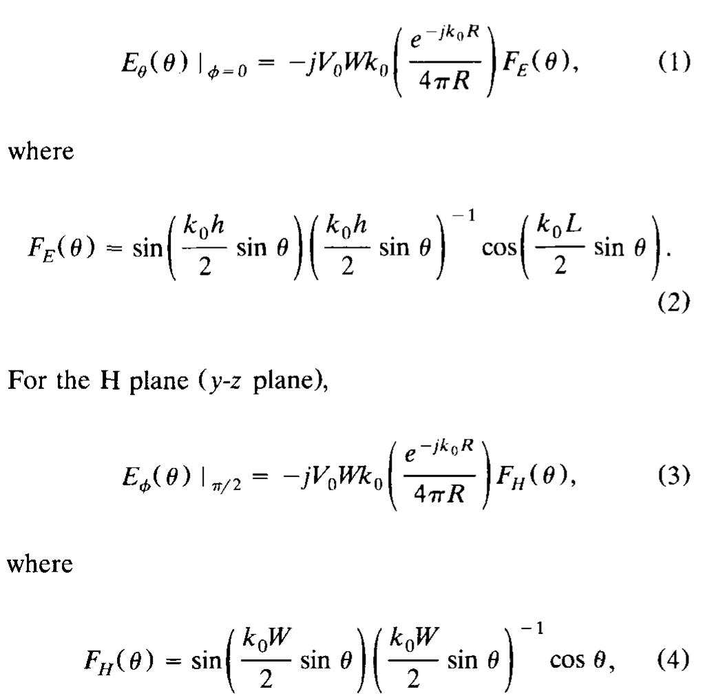 3.1. formulas based on the two-slot model. generally, the