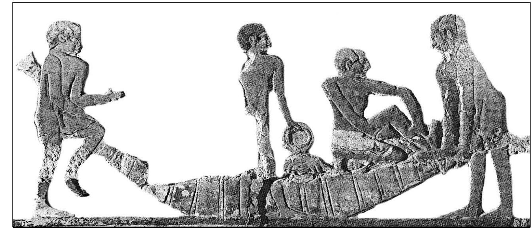 12. constructing a papyrus raft. tomb of nefer & kahay, 5