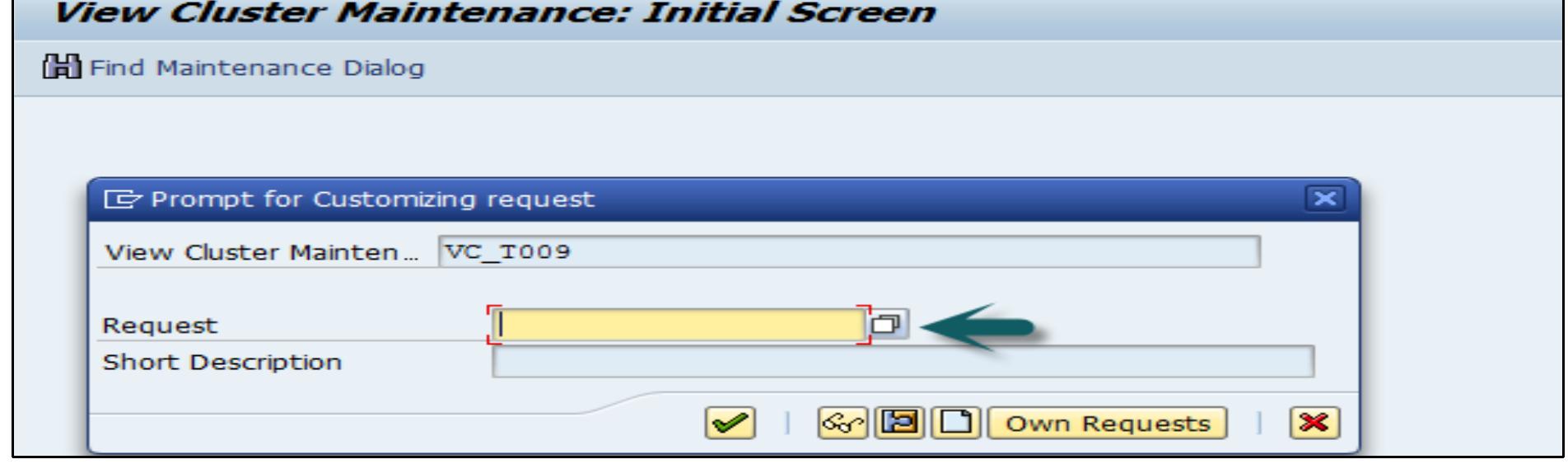 The next step is to save the details. enter the customizing