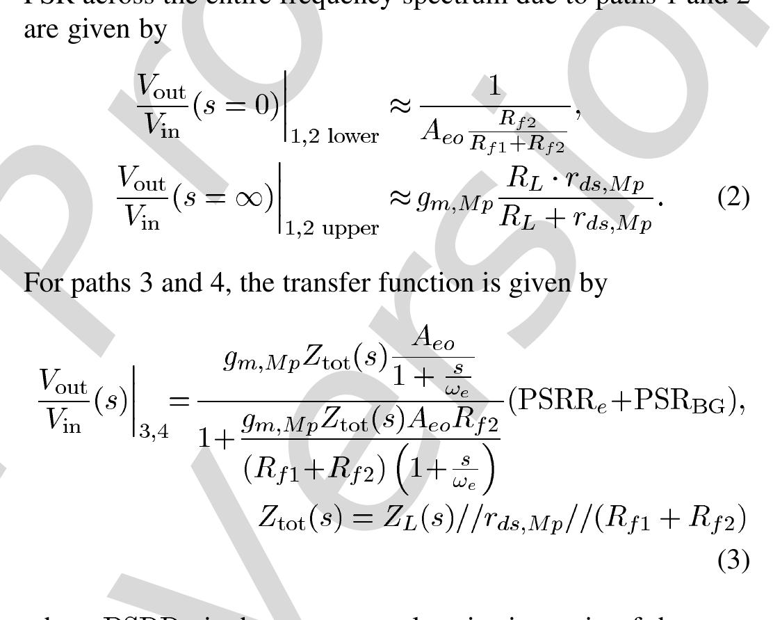 Figure 3 - High PSR Low Drop-Out Regulator With Feed-Forward