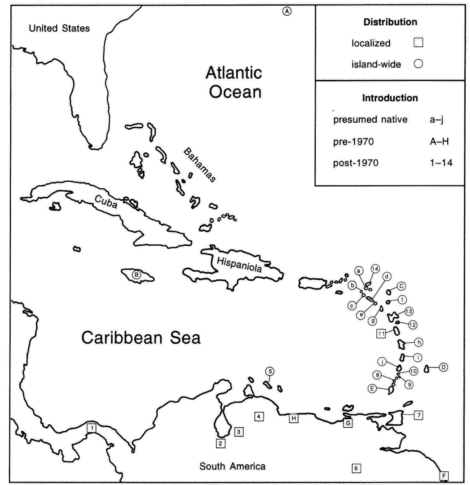 Figure 2 - from Origins and introductions of the Caribbean
