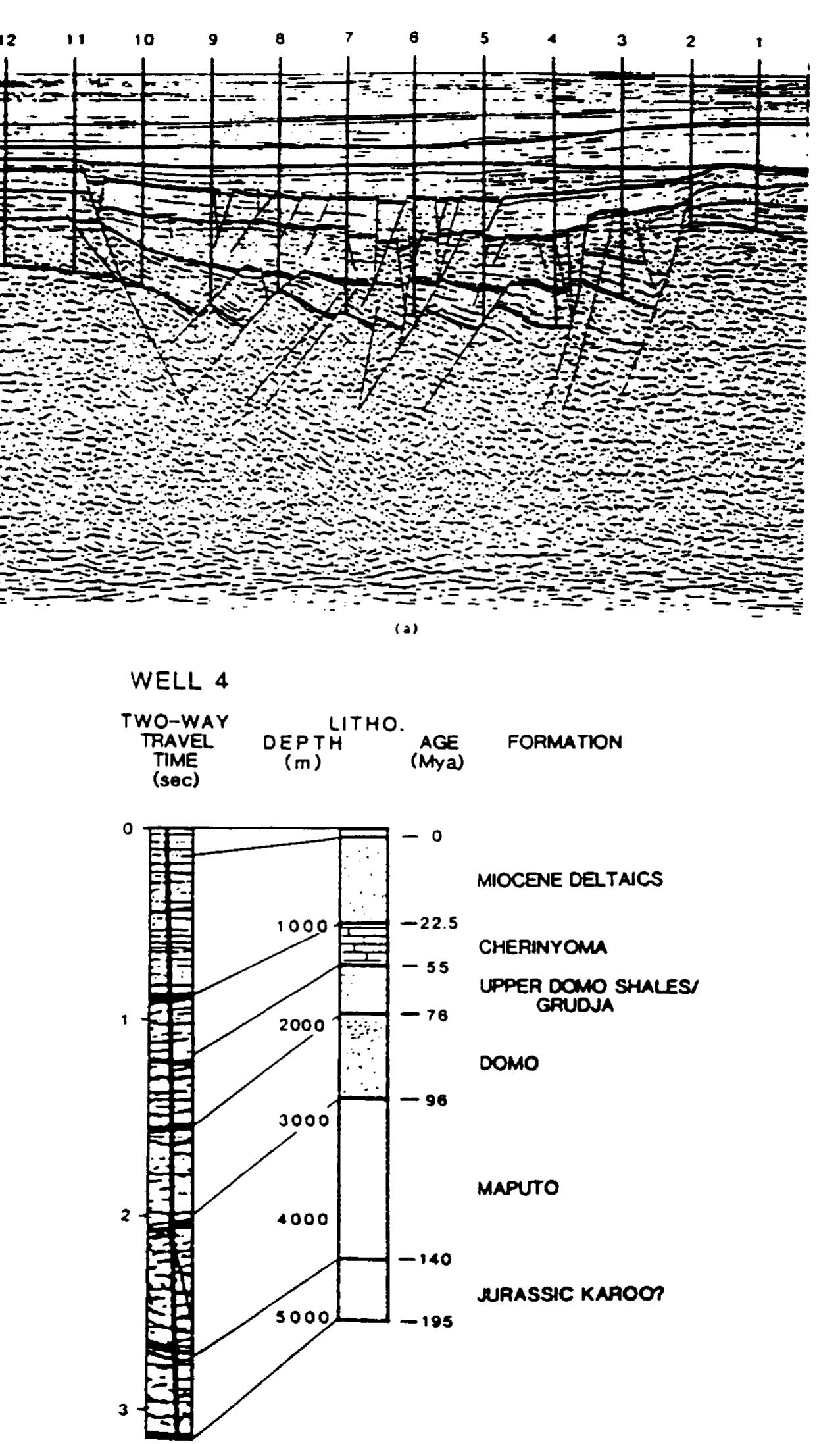 A. interpreted seismic section a-a’, trending east-west