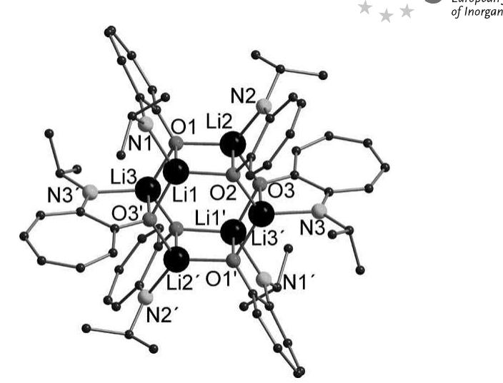 Solid-state structure of 1 showing the atom labeling scheme.