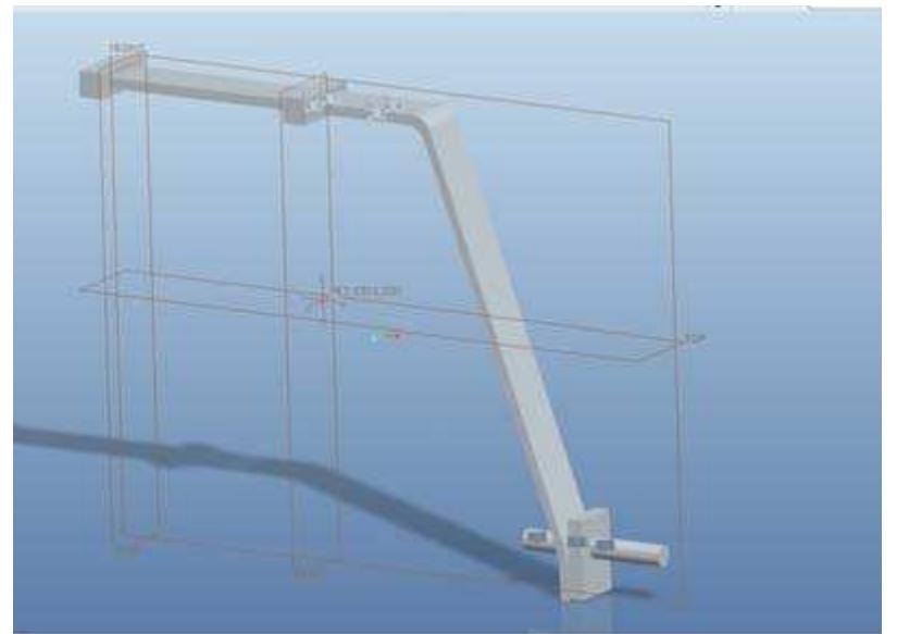 Simplified model of landing gear the cad model was imported